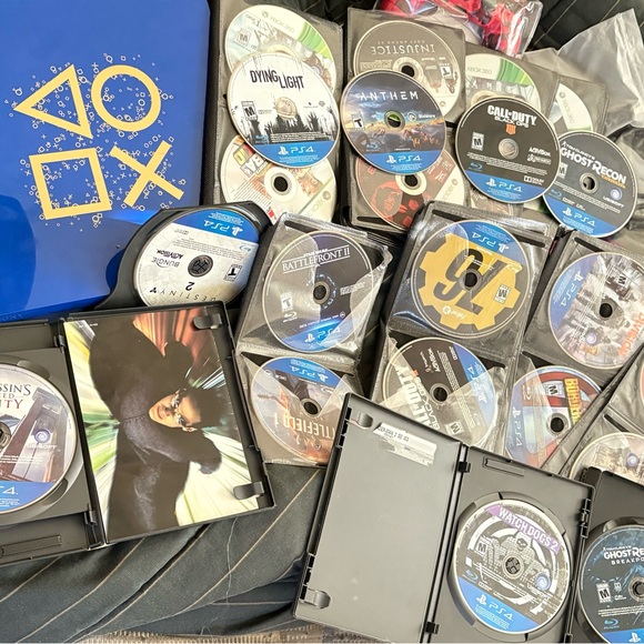 Sony | Video Games & Consoles | Sony Blue Console With Game Collection ...